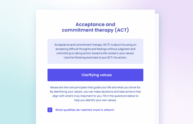 8 free therapy worksheets to support your mental health